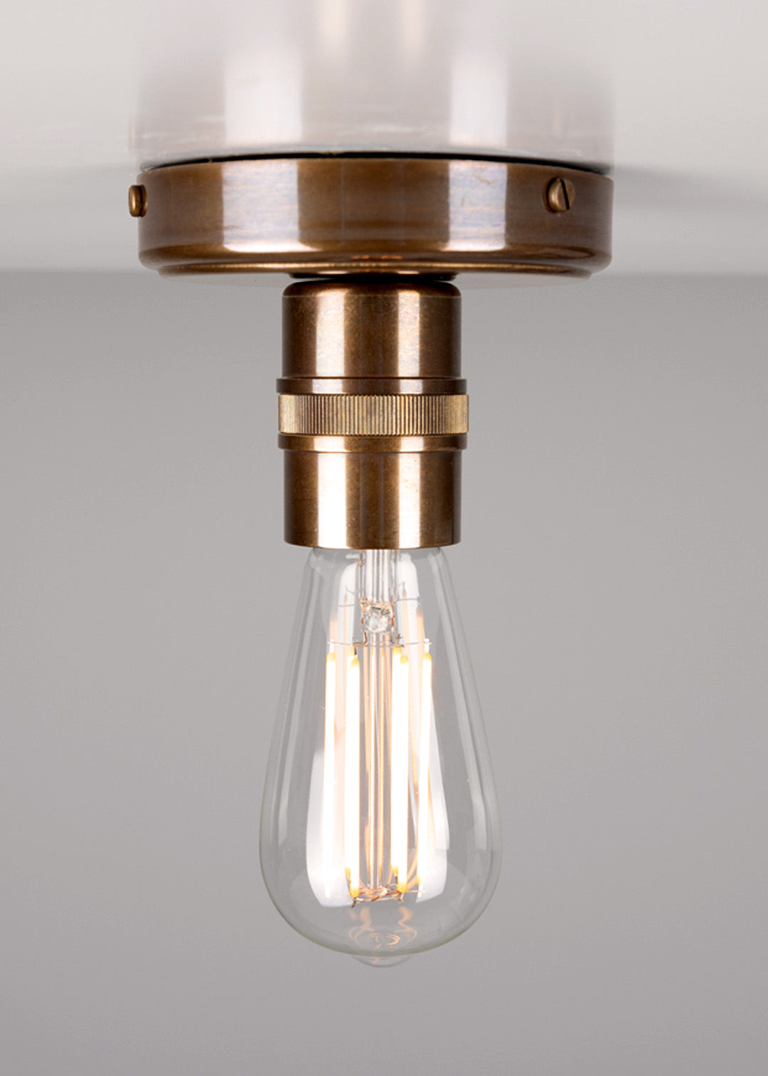 Rowan Bare Bulb Semi-Flush Fixture - Slow Roads